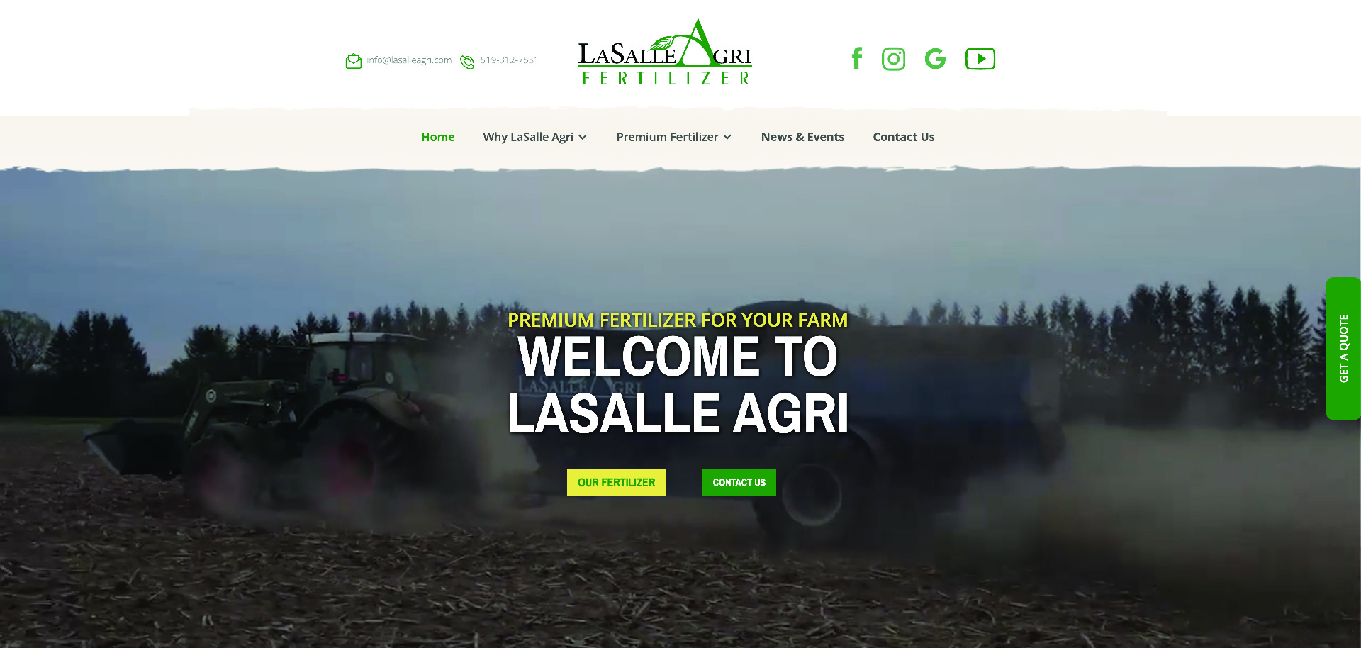 hi5 Design | LaSalle Agri Website Design